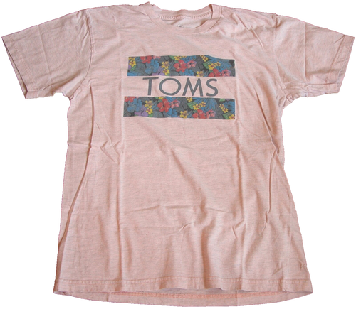 Hawaii Aloha State TOMS Shoes Logo ONE4ONE T Shirt Medium M | eBay