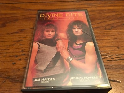 DIVINE RITE FIRST RITE CASSETTE INDIE HAIR METAL AOR Greenworld Records ...