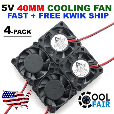 5V 40mm Cooling Computer Case Fan 4010 40x40x10mm DC PC 3D Printer 2 ...