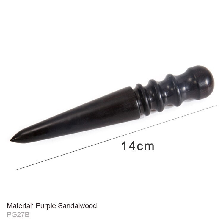 8pcs/set size wood smooth leather solid round edge polished leather ...