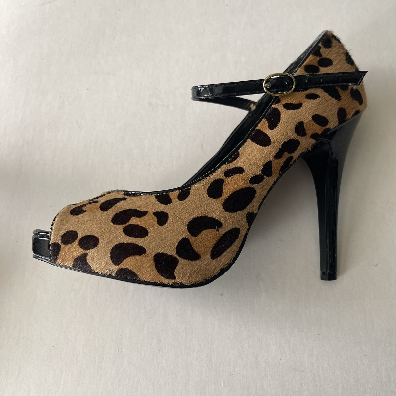 Steve Madden Leopard Cheetah Print Calf-Hair Platform… - Gem