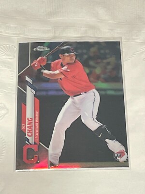 Yu Chang 2020 Topps Chrome Baseball Silver Refractor #173 RC Cleveland ...