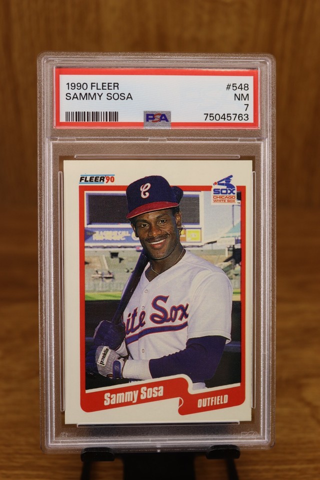 1990 Vintage PSA LOT Sammy Sosa Rookie Card ALL Cards have DOB Error ...