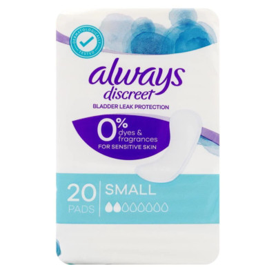Always Small Discreet Bladder Leak Protection 20 per pack | eBay Australia