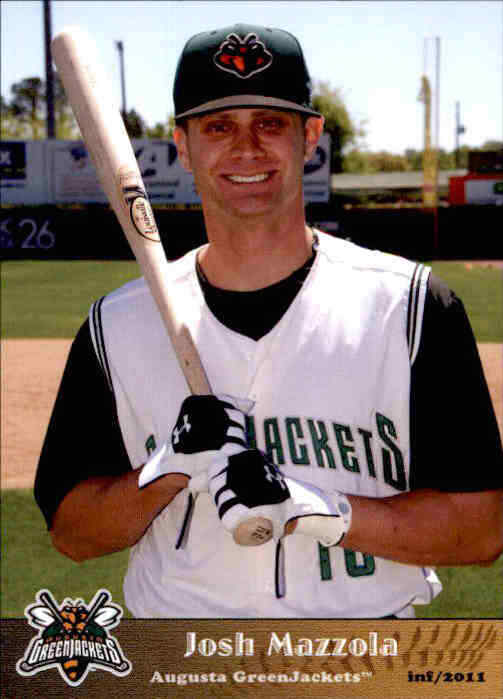 2011 Augusta GreenJackets Grandstand #20 Josh Mazzola San Diego ...