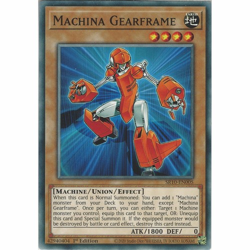 SR10-EN005 Machina Gearframe | 1st Edition Common | YuGiOh Trading Card ...