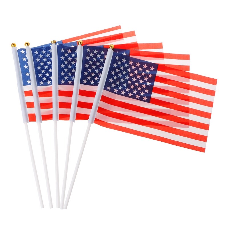 Small American Flag Waving