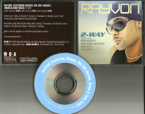 RAYVON w/ SHAGGY 2 Way INSTRUMENTAL & CLUB MIX & EDIT PROMO Radio DJ CD ...
