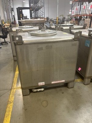 350 Gallon Stainless steel IBC Tanks Totes 18 Available Hoover Metal ...