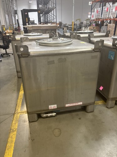 350 Gallon Stainless steel IBC Tanks Totes 18 Available Hoover Metal ...