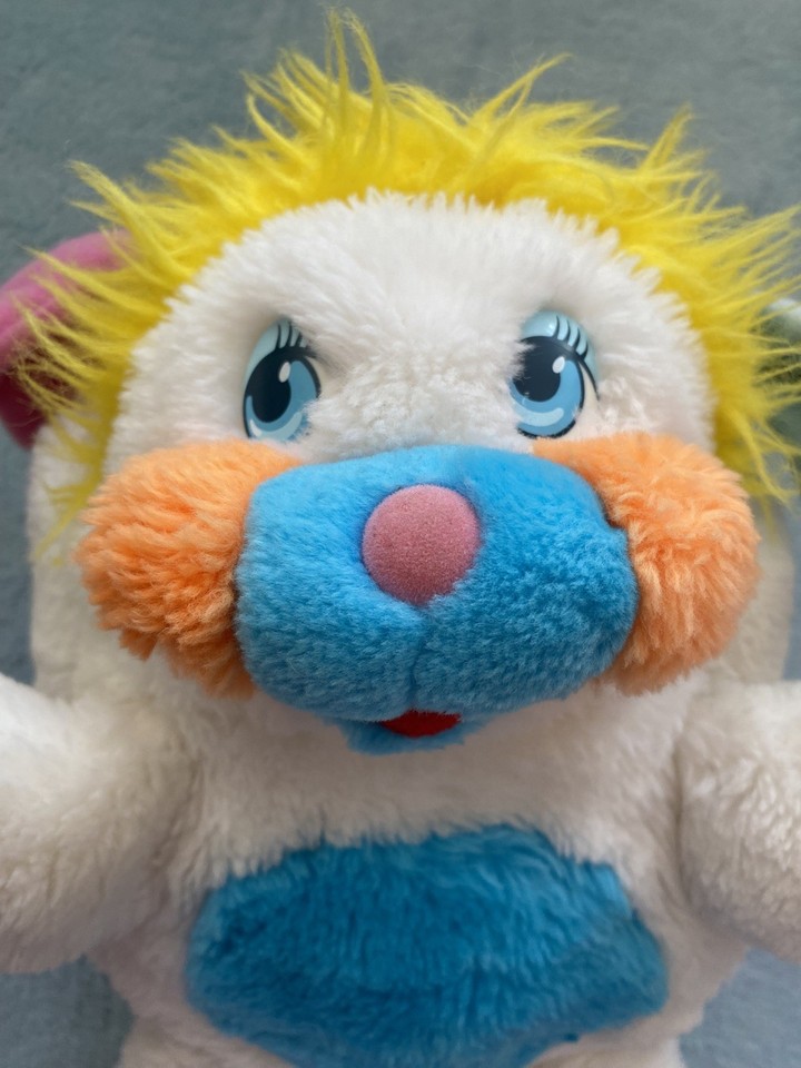 Vintage Mattel Popples.White Puffball Popple approx 12" Plush 1980's ...