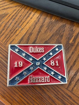 Dukes Of Hazzard Cast and Crew 1981 Belt Buckle 81 Bo Duke Luke Charger ...