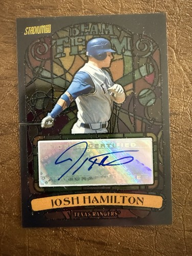 2008 Josh Hamilton Stadium Club Auto Stained Glass | eBay