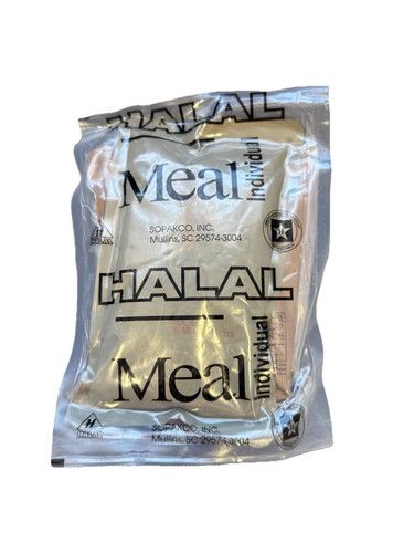 MRE HALAL Pack Of 4 Military Meals Camping, Survival Food Beef, Chicken ...