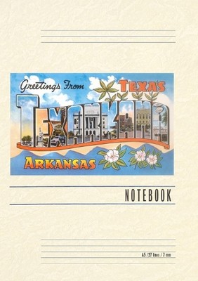 Vintage Lined Notebook Greetings from Texarkana, Texas by Found Image ...