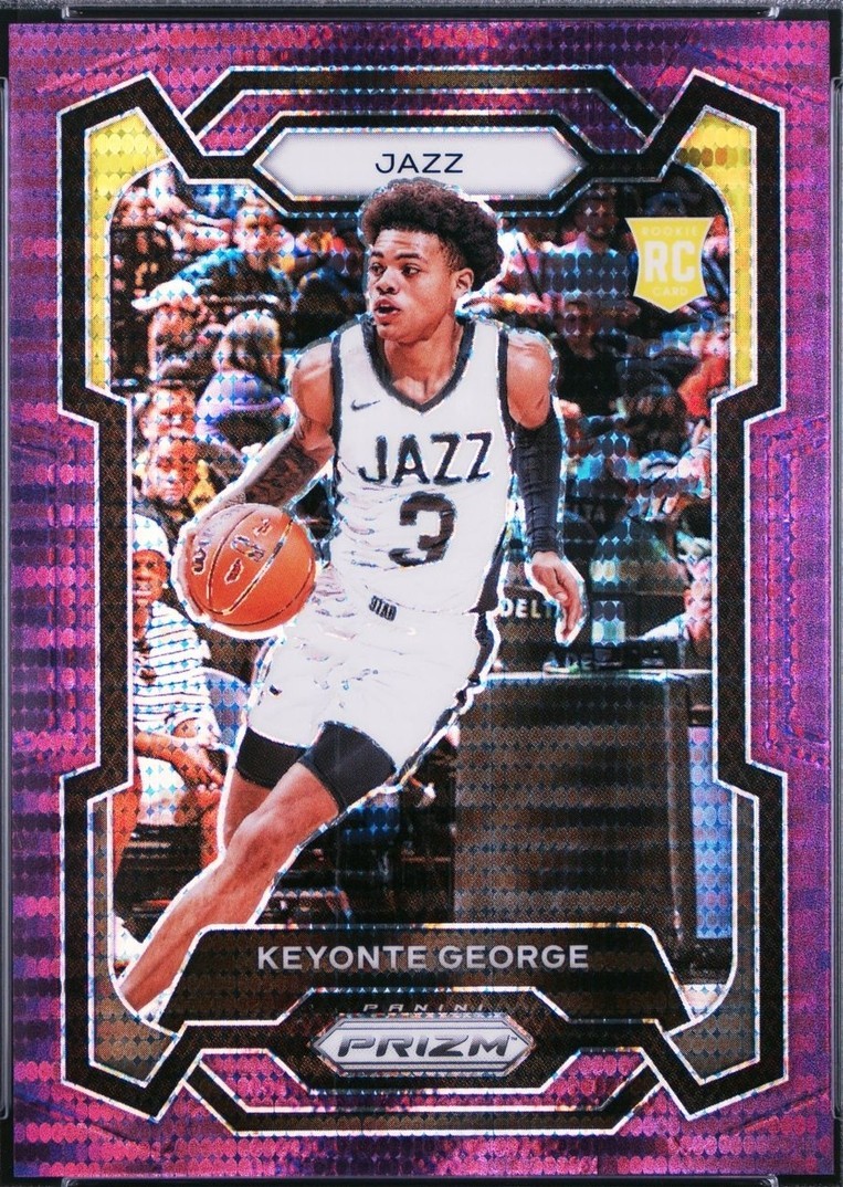 2023-24 Panini Prizm - Keyonte George #127 Purple Pulsar Prizm /35 (RC ...