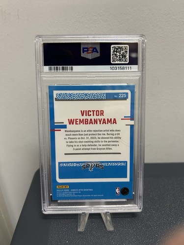 PSA 10 Victor Wembanyama 2023-24 Donruss Optic Rated Rookie #225 Wemby ...