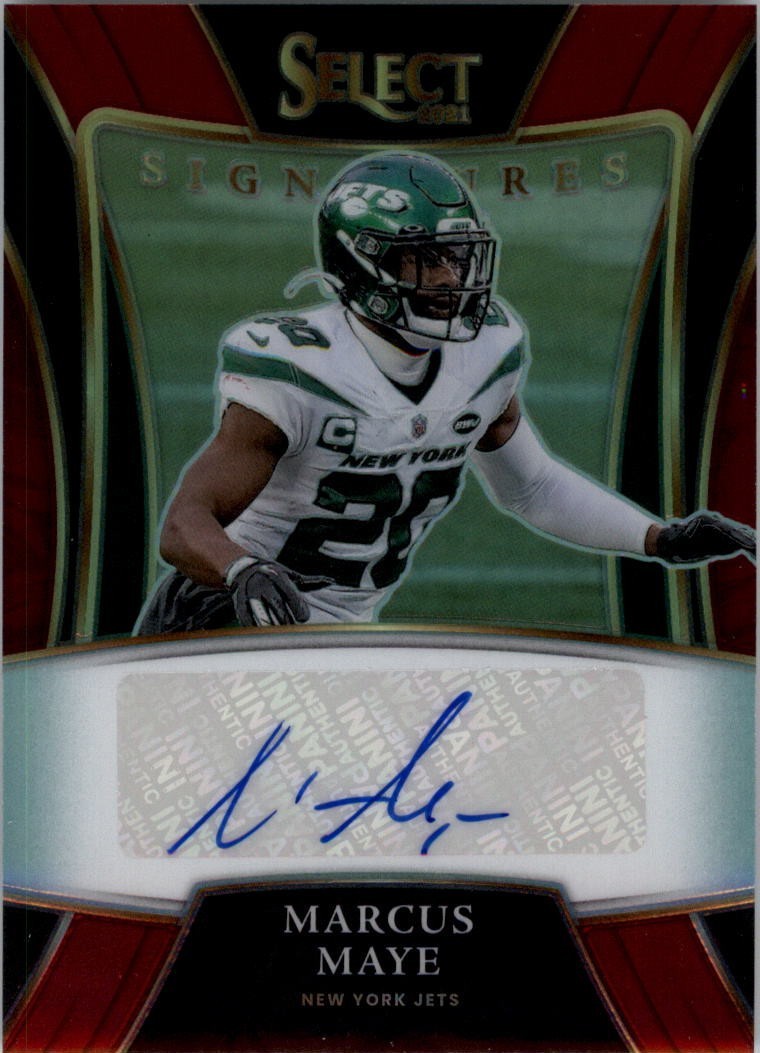 2021 Panini Select - Select Signatures Marcus Maye #SSP-MMA Red Prizm ...
