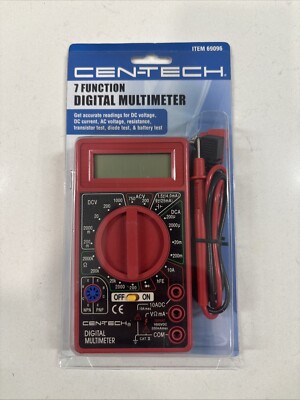 Cen-Tech Harbor Freight 7 Function Digital Multimeter Model 98025 China ...