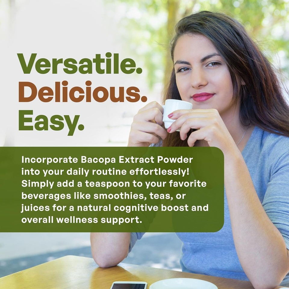 Bacopa Extract Powder (Bacopa Monnieri) 50% Bacosides - Herbal Extract ...