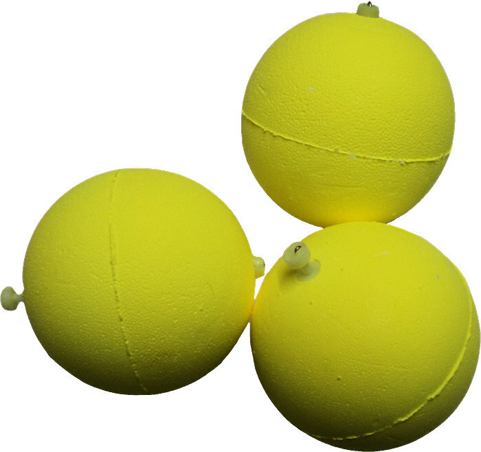 3" Foam Snap-on Bobber, THREE, Yellow Chartreuse, for Pike Fishing ...