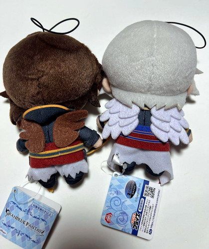 GRANBLUE FANTASY Sandalphon Lucifer Plush Mascot Set of 2 FuRyu New JP ...