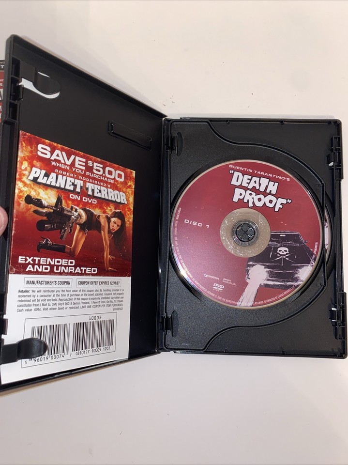 Grindhouse 2 DVD Lot Death Proof Planet Terror Unrated Tarantino ...