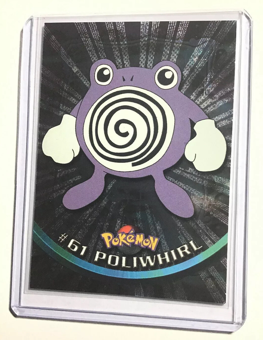 NM Pokemon #61 POLIWHIRL 1999 TOPPS TV Animation Rare Holo ALTERNATE ...