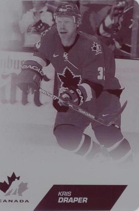 2013 Upper Deck Team Canada - Kris Draper #145 Printing Plate Magenta ...