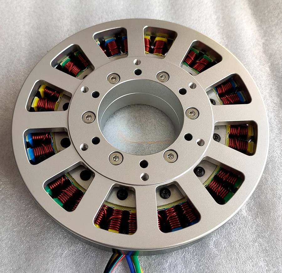 12410 3Nm Ultra Low Speed Disc Type Brushless DC Motor Flat and Thin ...