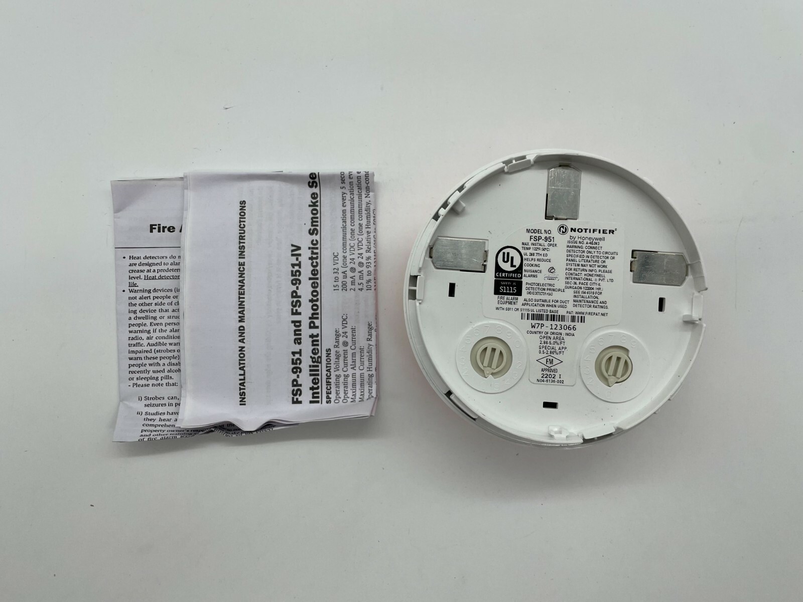 Notifier FSP-951 Smoke Detector - Free Same Day Shipping (SEALED) | eBay