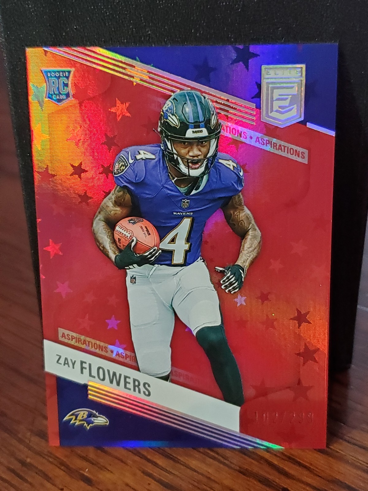 2023 Panini Donruss Elite Zay Flowers #200 Red Aspirations Stars 102/ ...