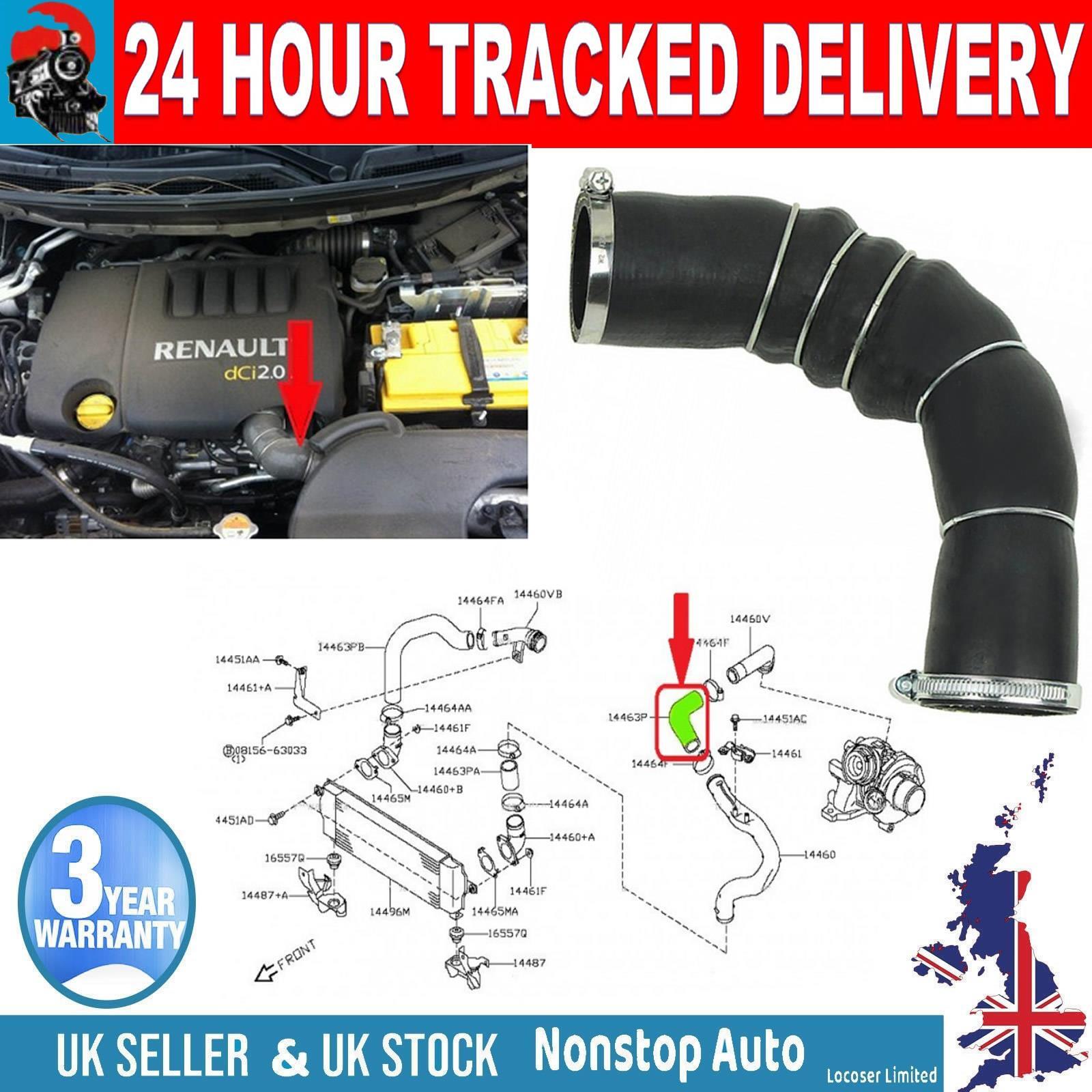 TURBO INTERCOOLER HOSE PIPE FOR NISSAN QASHQAI 2.0 DCI 14463JD70B | eBay UK