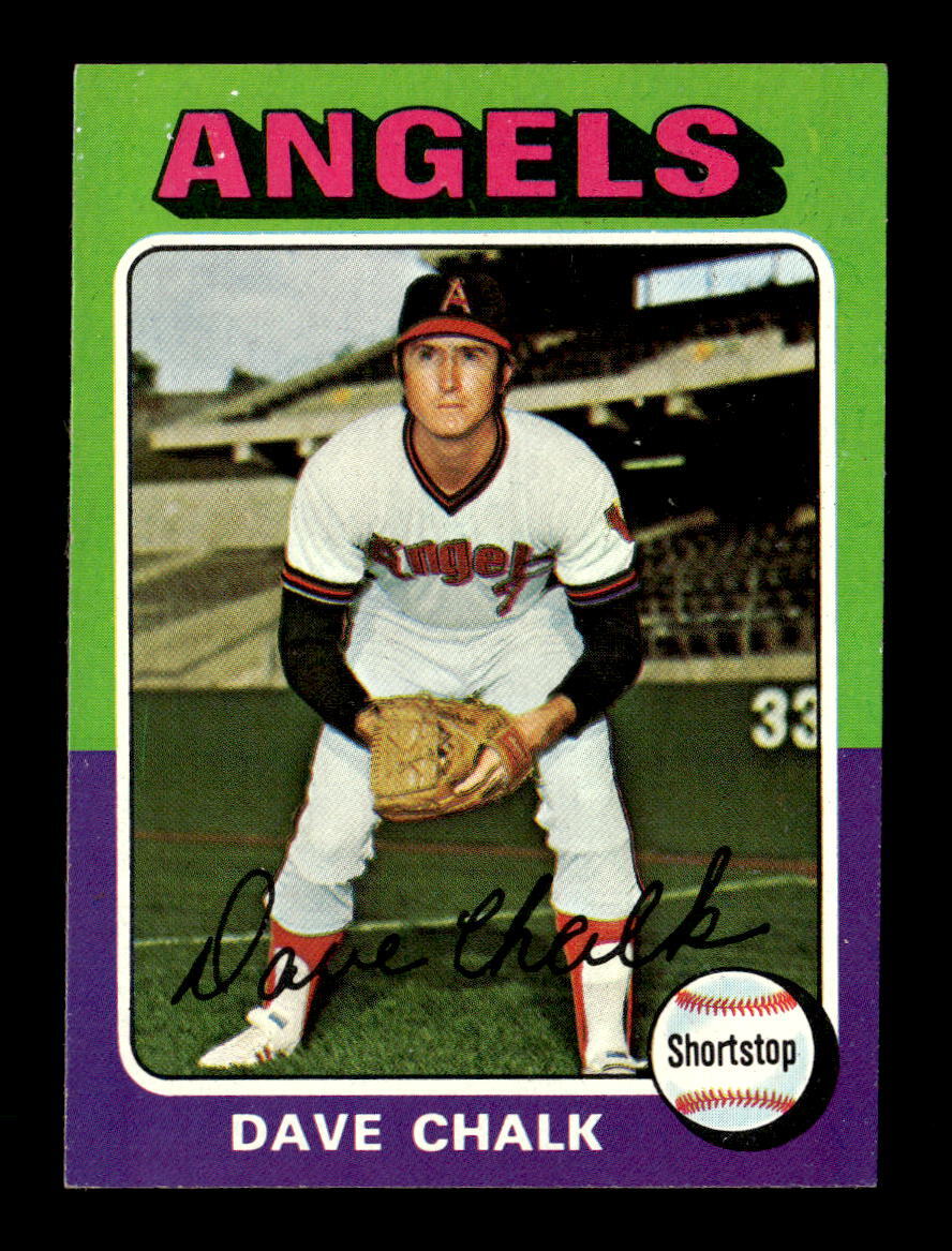 1975 Topps #64 Dave Chalk California Angels EX-MT Baseball Card *F294 ...