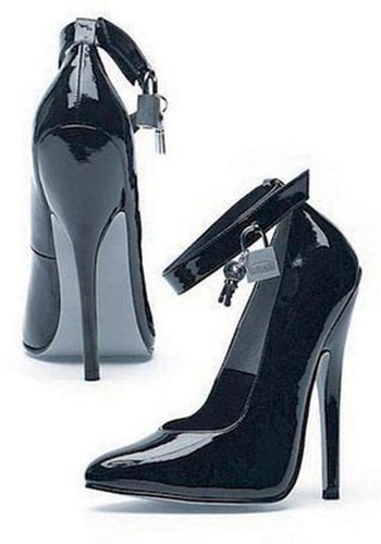 Ellie Shoes 8267 Women's 6 Inch Heel Fetish Pump With Lock And Key | eBay
