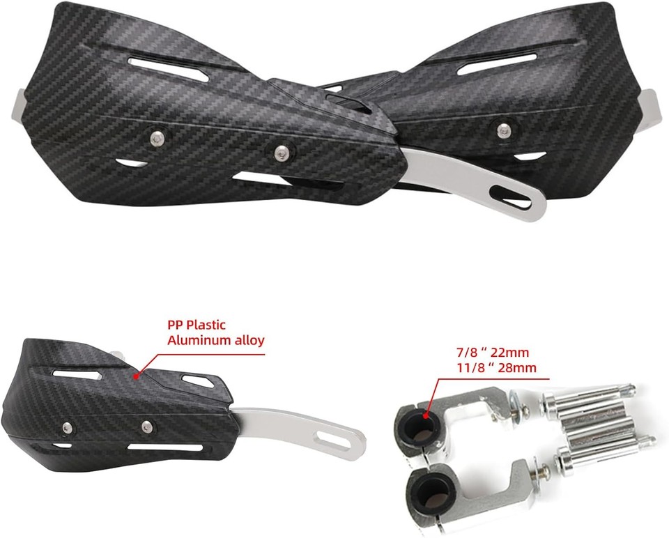Dirt Bike Handguards Hand Guards for Snowmobile Motocross Supermoto ATV ...