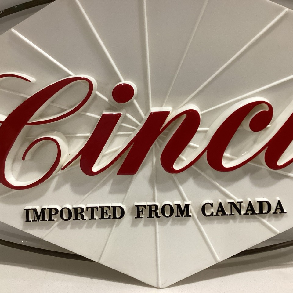Vintage Cinci Lager Beer Advertising Bottle Display And Sign | eBay