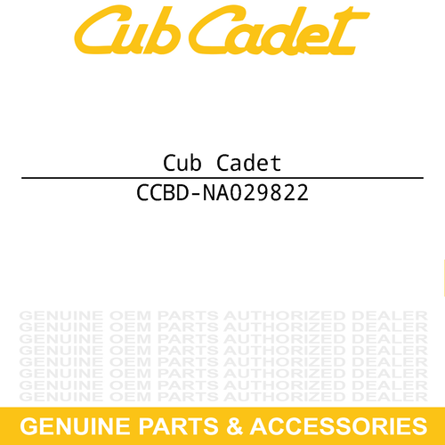 CUB CADET BD-NA029822 Spindle Output W/G | eBay