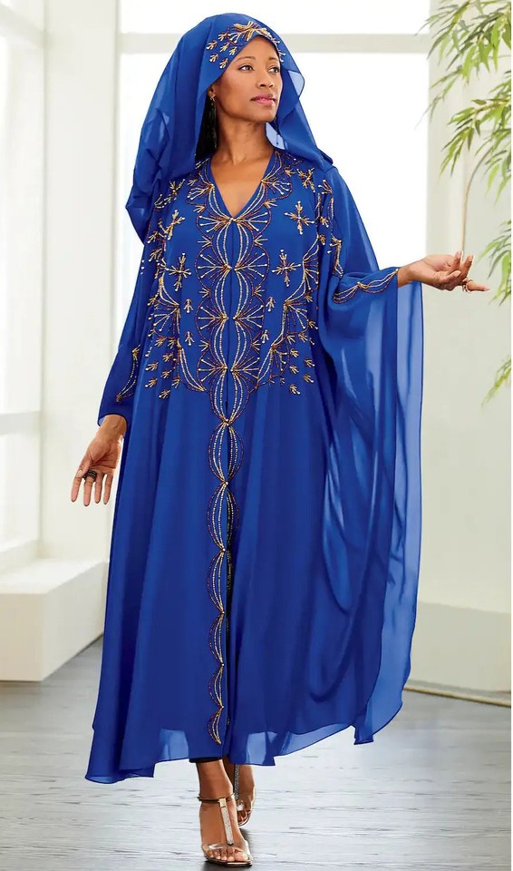 One Size Ashro Turquoise Formal Dress African American Pride Priestess ...