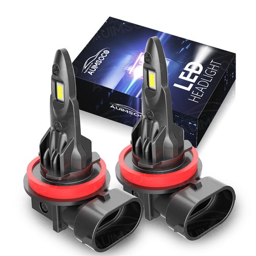 H11 LED Headlight 6500K Low Beam Bulbs Conversion Kit Crystal White ...