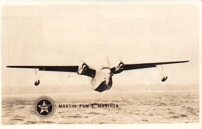 Martin PBM-3 Mariner Vintage Real Photo Airplane Postcard | eBay