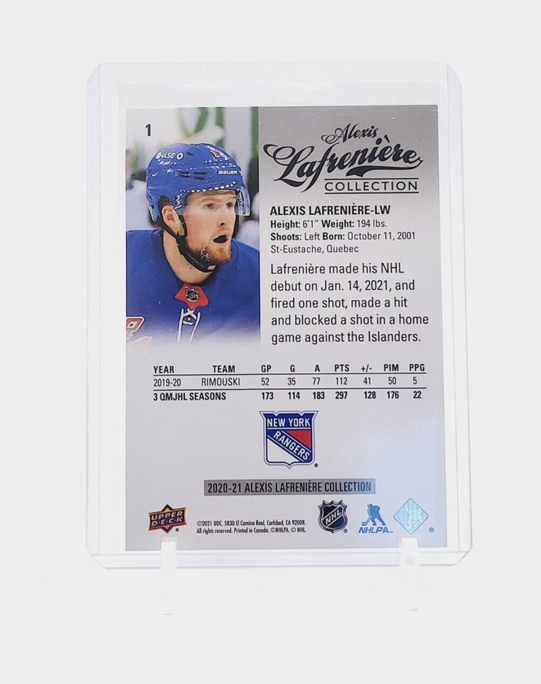 Alexis Lafreniere ROOKIE CARD 2020-21 Upper Deck Alexis Lafreniere ...