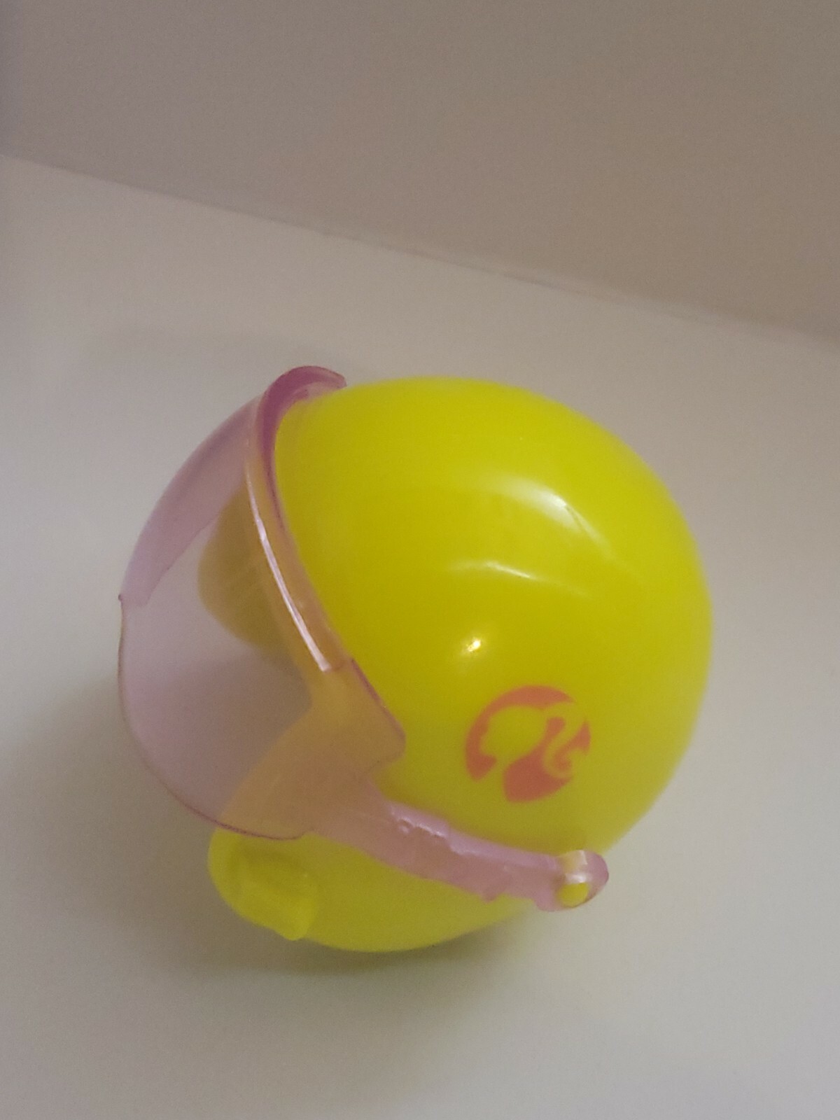 BARBIE DOLL YELLOW & PINK HELMET WITH FACE SHIELD , Hat NEW | eBay
