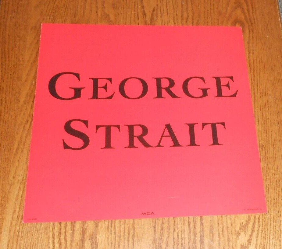 George Strait Poster 2-Sided Flat Square 1992 Promo 12x12 RARE | eBay