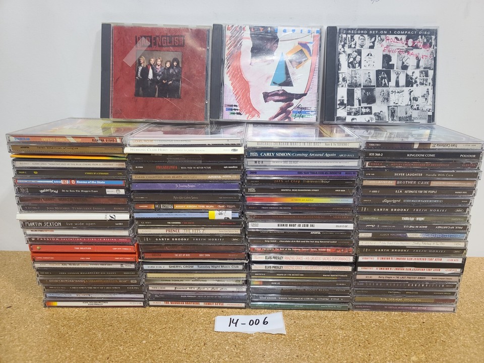 80 Lot Wholesale Random Assorted Audio CDs With Case & Original Artwork ...