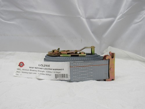 Heavy Duty Power Products LCL216-E 16' x 2" Ratchet Log Strap with ...
