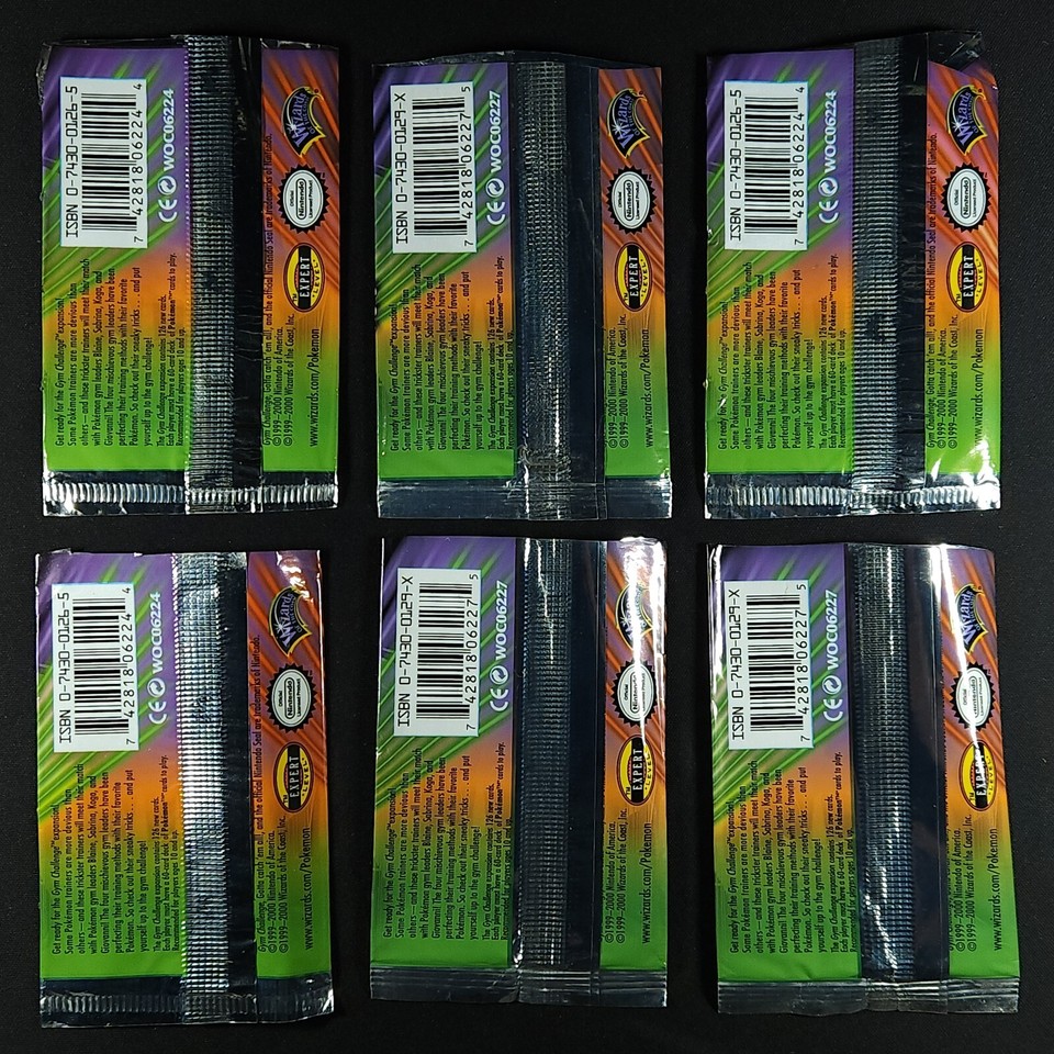 Gym Challenge - Empty Booster Pack - Vintage Display Pokemon | eBay