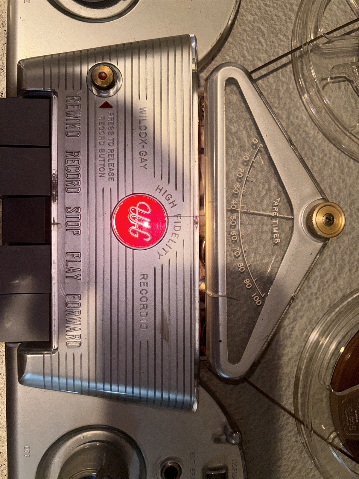 Vintage Wilcox Gay Recordio Reel to Reel Tape Recorder Player VTG 4F10 ...