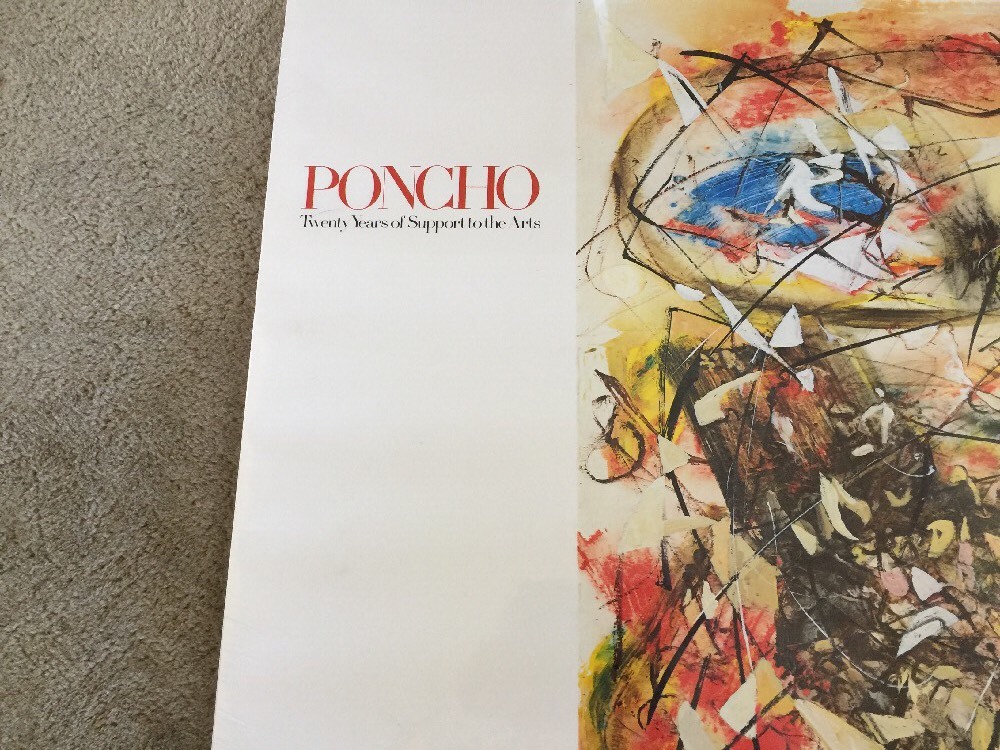 Kenneth Callahan Rare Signed poster 92/100 PONCHO Auction 1982 | eBay