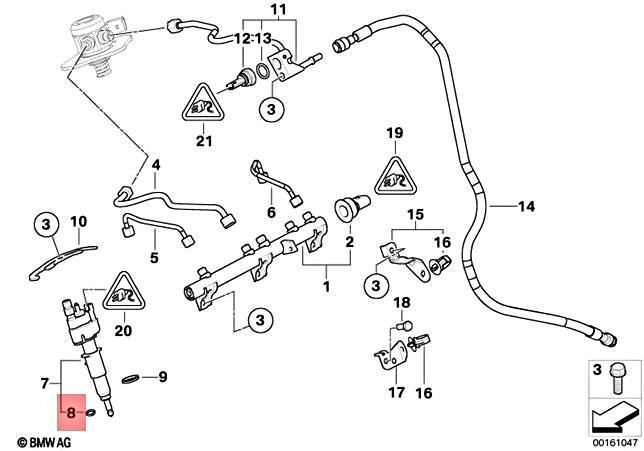 Genuine BMW E60N E61N E63N E64N E70 E70N Fuel Injector O-Ring OEM ...